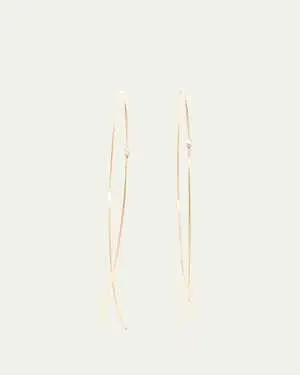 Lana Jewelry 14K Gold Diamond Hoop Earrings Gold
