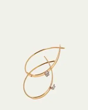 Lana Jewelry Solo Mini Flat Diamond Hoop Earrings