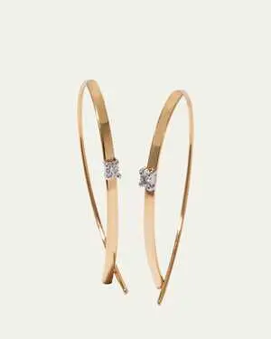 Lana Jewelry Solo Mini Flat Diamond Hoop Earrings