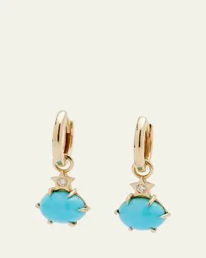 ANDREA FOHRMAN Mini Cosmo Hoop Earrings