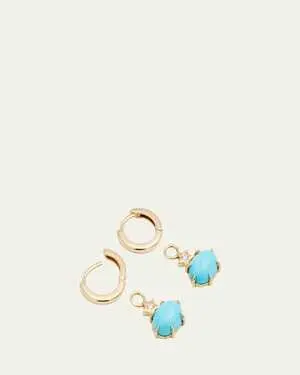 ANDREA FOHRMAN Mini Cosmo Hoop Earrings
