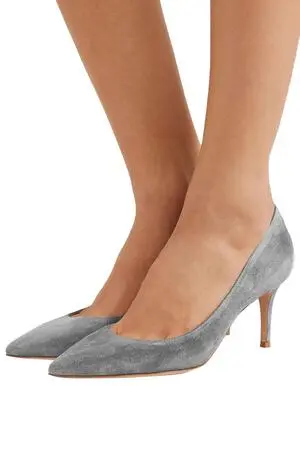 GIANVITO ROSSI 70 Suede Pumps