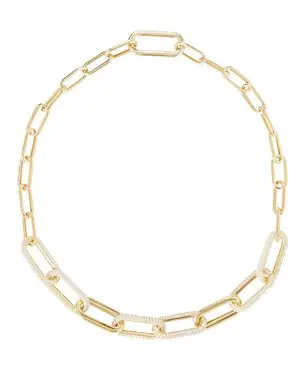 NICKHO REY - Pavé Chain-link Necklace