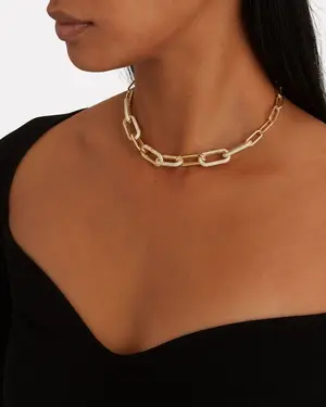 NICKHO REY - Pavé Chain-link Necklace