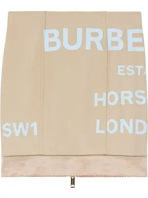 Burberry Mini Skirt With Horseferry Print