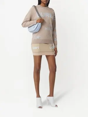 Burberry Mini Skirt With Horseferry Print