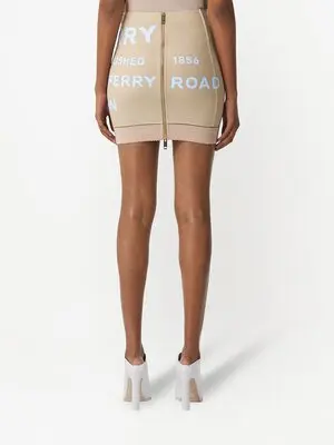 Burberry Mini Skirt With Horseferry Print