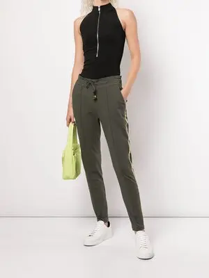 MADISON MAISON Side-stripe Track Pants - Green