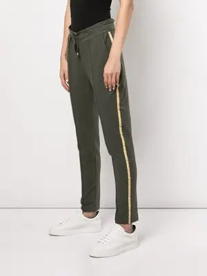MADISON MAISON Side-stripe Track Pants - Green