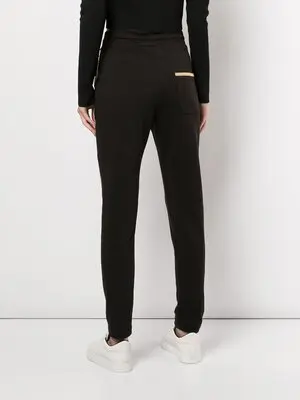 MADISON MAISON Side-stripe Track Pants - Black