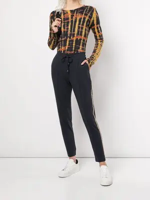 MADISON MAISON Side-stripe Track Pants - Blue