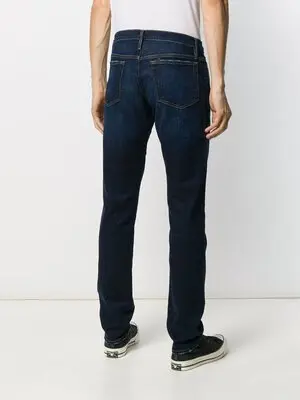 FRAME Mid-rise Straight-leg Jeans - Blue