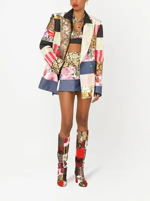 Dolce & Gabbana Patchwork Mix-print Blazer