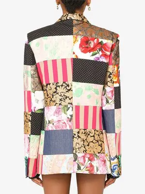 Dolce & Gabbana Patchwork Mix-print Blazer