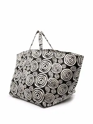 10 CORSO COMO Spiral Print Canvas Tote