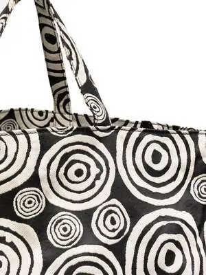 10 CORSO COMO Spiral Print Canvas Tote