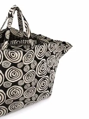 10 CORSO COMO Spiral Print Canvas Tote