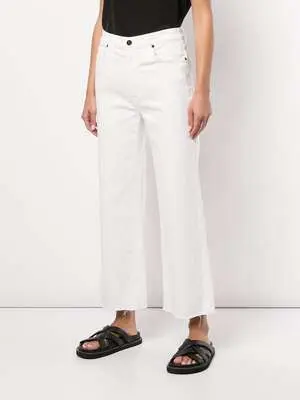 SLVRLAKE Grace Cropped Jeans - White