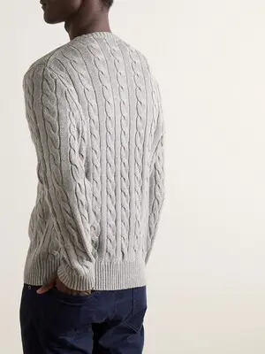 Polo Ralph Lauren Cable-knit Cotton Sweater - Gray