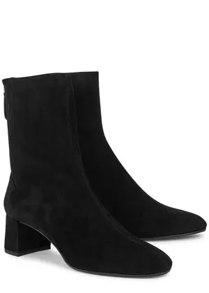 AQUAZZURA Saint Honore' 50 Suede Ankle Boots