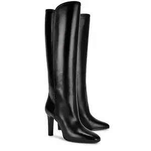 Saint Laurent Jane 90 Leather Knee-high Boots
