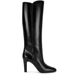Saint Laurent Jane 90 Leather Knee-high Boots