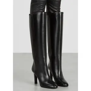 Saint Laurent Jane 90 Leather Knee-high Boots