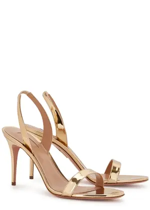 AQUAZZURA So Nude 105 Leather Sandals