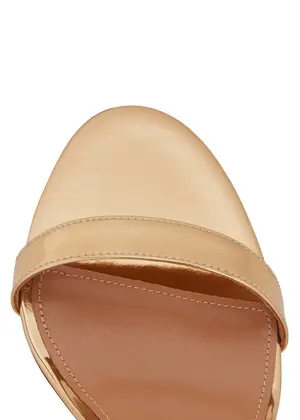 AQUAZZURA So Nude 105 Leather Sandals