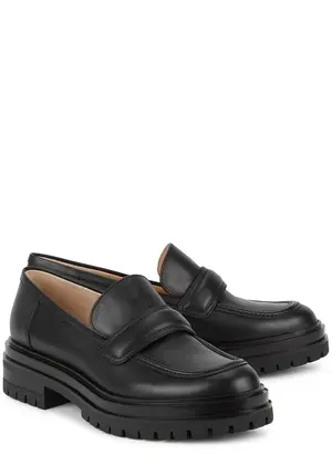 GIANVITO ROSSI Argo 40 Leather Loafers