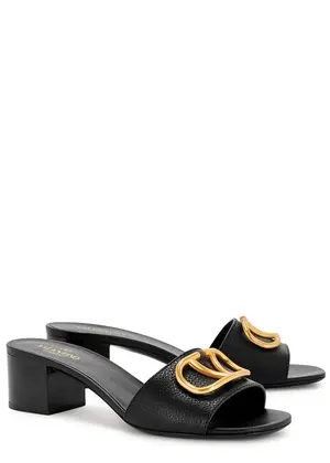 Valentino Garavani Vlogo 45 Leather Mules