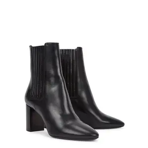 Saint Laurent Mica 75 Leather Ankle Boots
