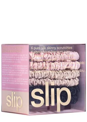 Slip Silk Skinnies Scrunchies 6-pack - Na