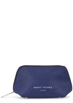 HARVEY NICHOLS Small Cosmetics Case - Navy Blue