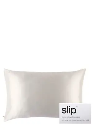 Slip Silk Pillowcase Beyond Beauty, Cotton, Mulberry - White