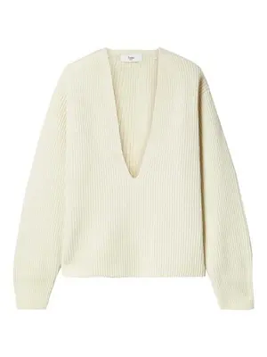 THE FRANKIE SHOP Ribbed Wool Sweater