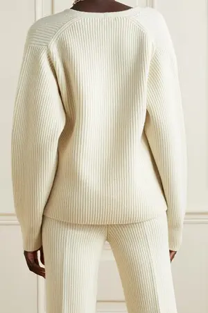 THE FRANKIE SHOP Ribbed Wool Sweater