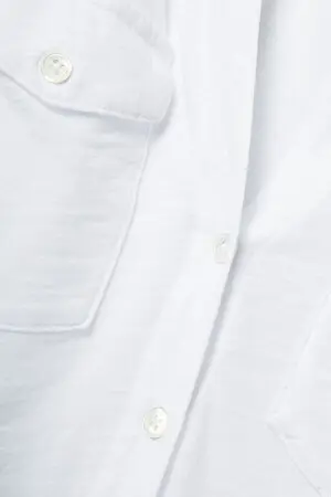JAMES PERSE Slub Supima Cotton Shirt - White