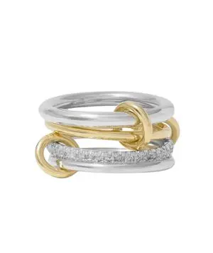 SPINELLI KILCOLLIN Nimbus Set Of Four Diamond Rings - Gold