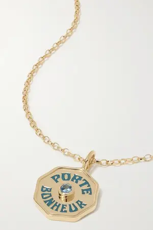 MARLO LAZ - Marlo Laz Mini Porte Bonheur Coin Necklace