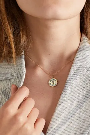 MARLO LAZ - Marlo Laz Mini Porte Bonheur Coin Necklace