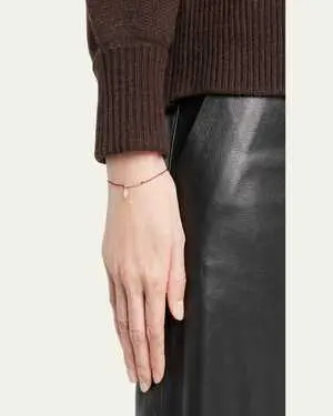 SYDNEY EVAN Diamond Hamsa Bracelet - Red