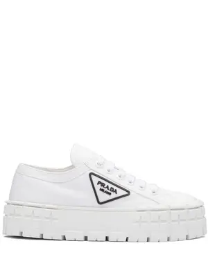 Prada Double Wheel Low-top Sneakers - White
