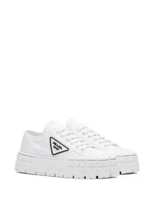 Prada Double Wheel Low-top Sneakers - White