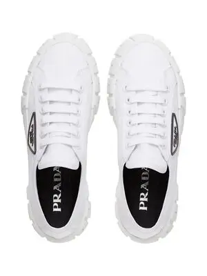 Prada Double Wheel Low-top Sneakers - White