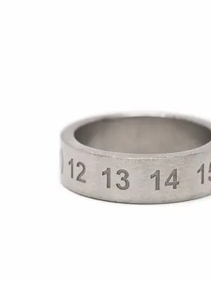 MAISON MARGIELA Numbers Motif Engraved Ring