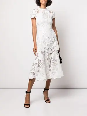 Simkhai Cut-out Detail Midi Dress - White
