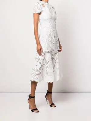Simkhai Cut-out Detail Midi Dress - White