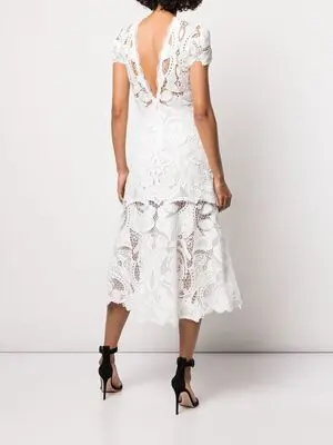 Simkhai Cut-out Detail Midi Dress - White