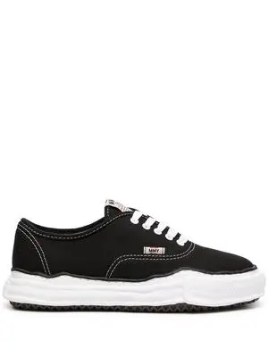 Mihara Yasuhiro Baker Og Sole Canvas Low-top Sneakers - Black